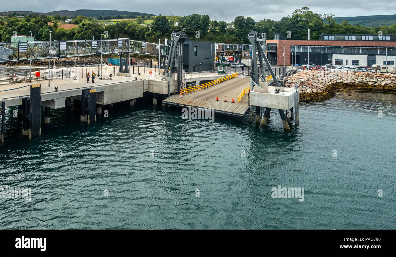 View when approaching the car ramp and passenger access area at the new ...