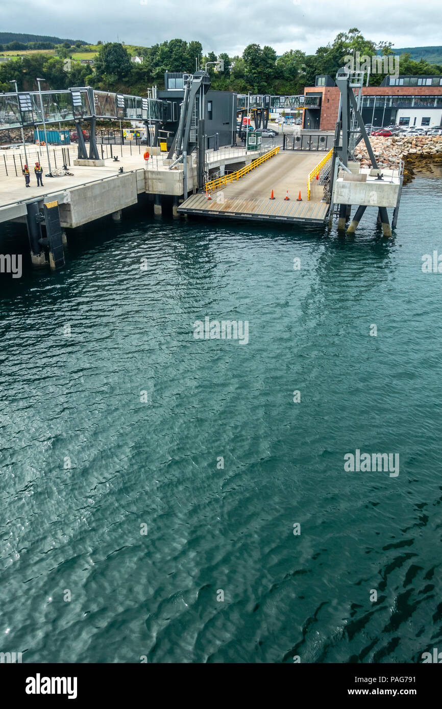 View when approaching the car ramp and passenger access area at the new ...