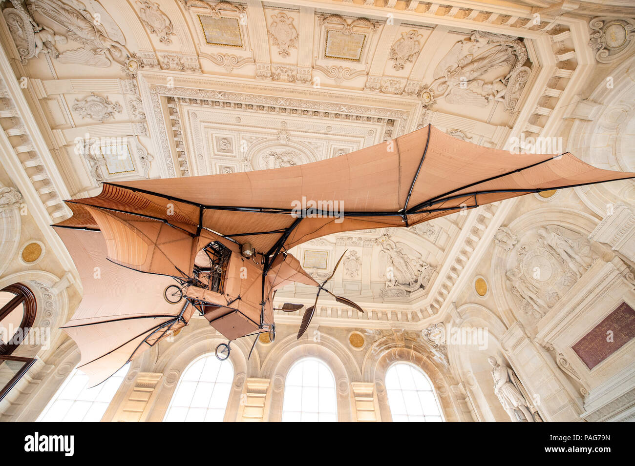 Clément Ader's Avion III at the Musée des Arts et Métiers Stock Photo ...