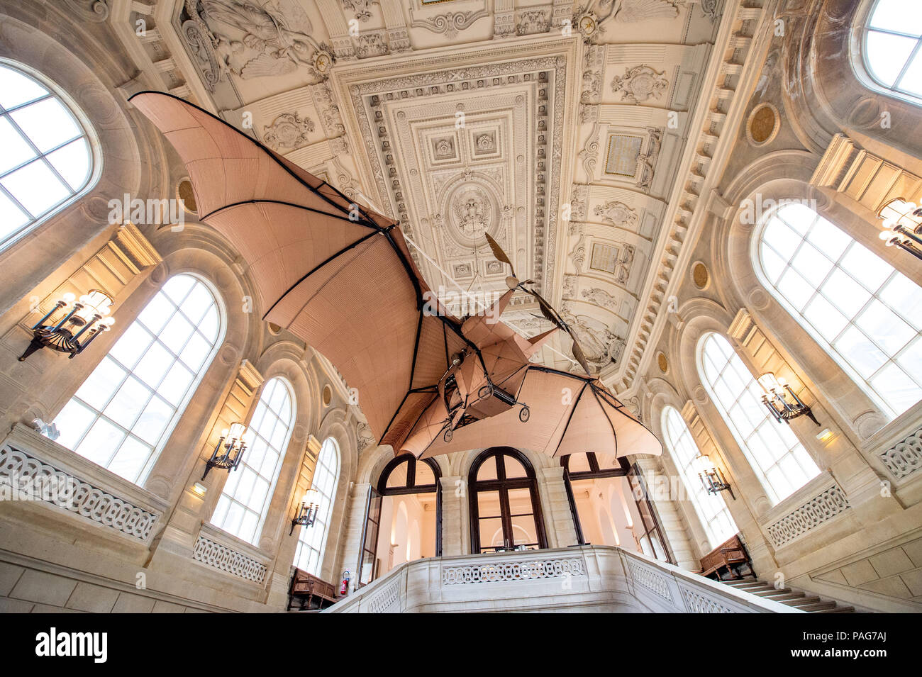 Clément Ader's Avion III at the Musée des Arts et Métiers Stock Photo ...