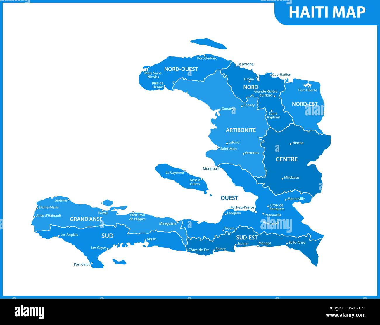 Haitian map hi-res stock photography and images - Alamy