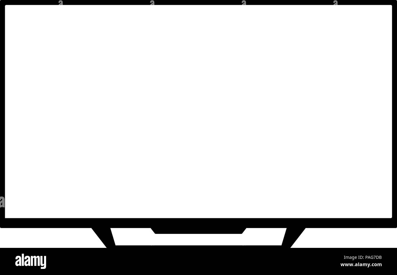 TFT LED wide screen smart tv icon Stock Vector Image & Art - Alamy