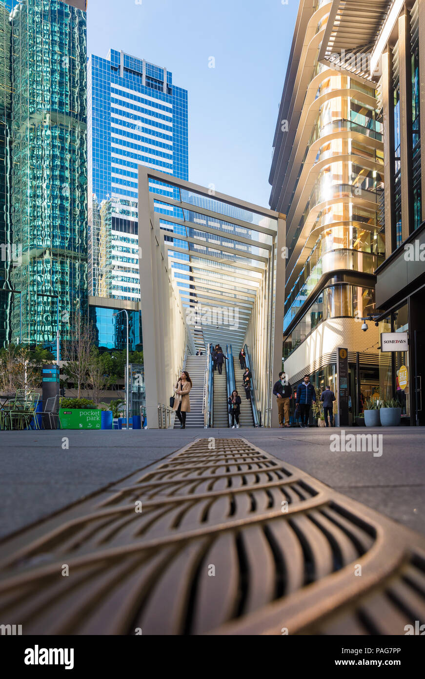 The start of Wynyard Walk in Barangaroo Stock Photo - Alamy