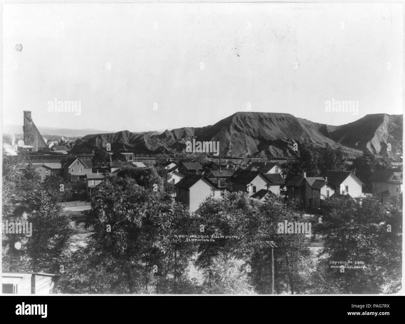 A picturesque culm dump, Scranton, Pa Stock Photo - Alamy