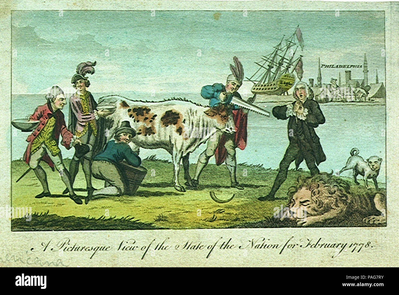 A Picturesque View of the State of the Nation for February 1778 ...