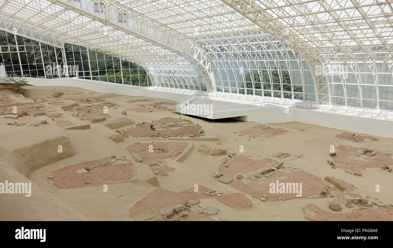 Mesolithic Archaeological Site, Lepenski Vir, Serbia Stock Photo - Alamy