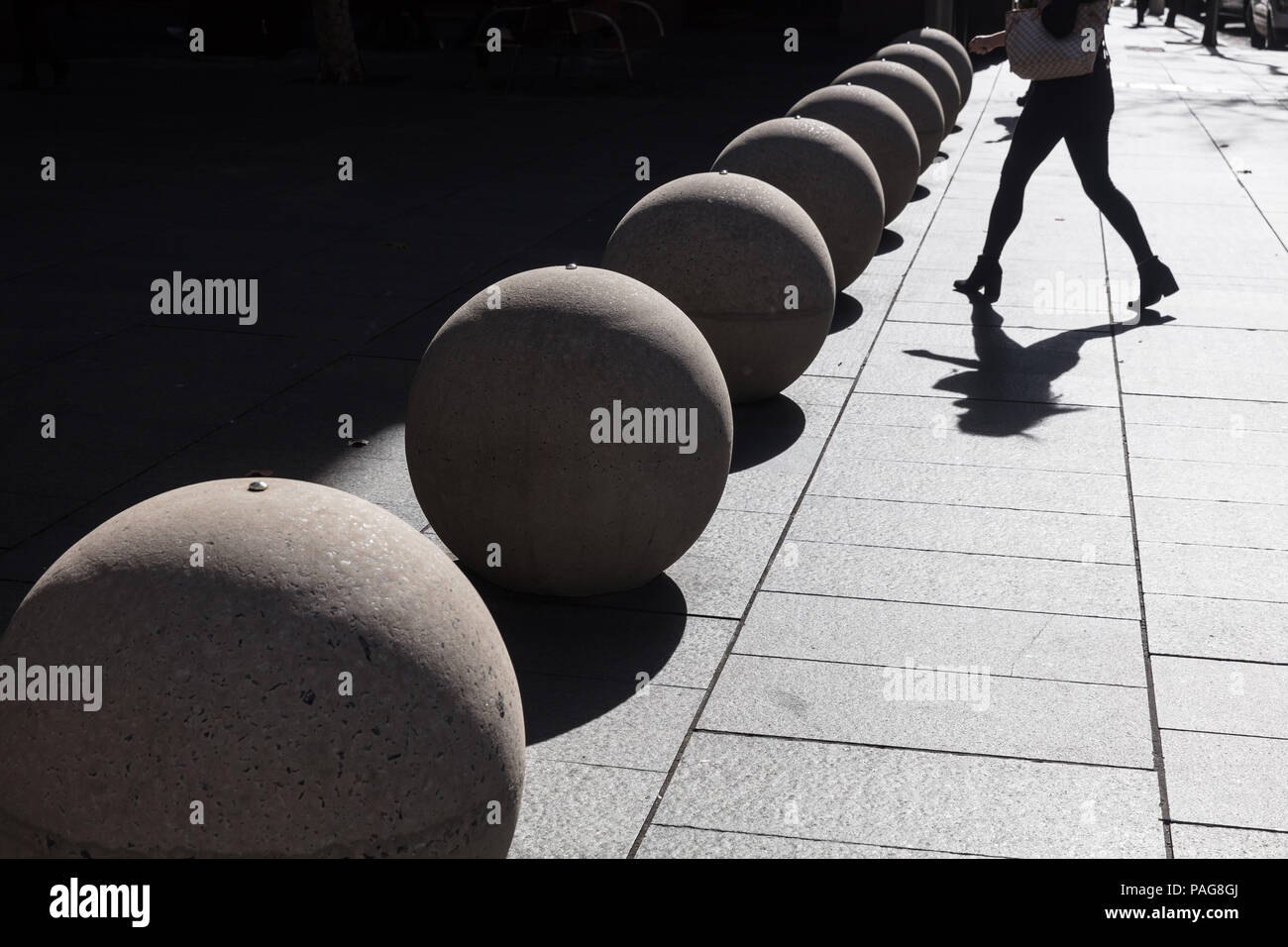 Concrete bollards hi-res stock photography and images - Alamy