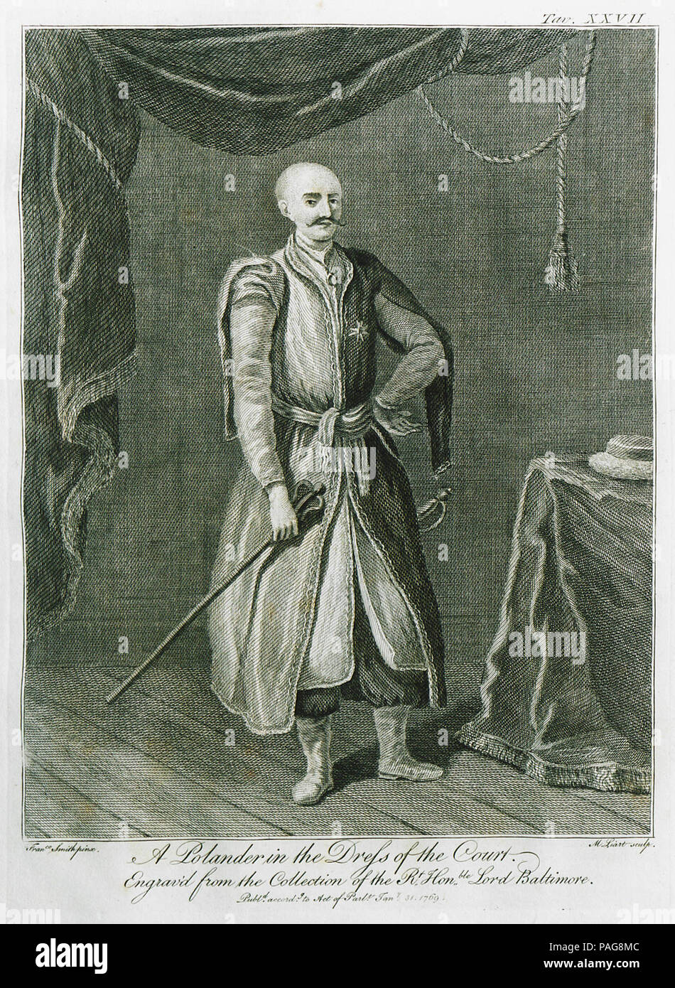 A Polander in the dress of the Court - Calvert Frederick (baron ...