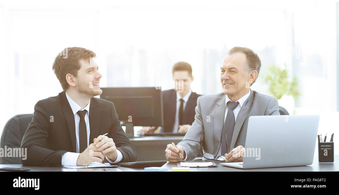 employees working with financial documents in the office Stock Photo ...