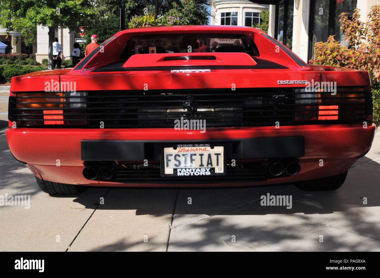 Red Ferrari Testarossa Stock Photo - Alamy