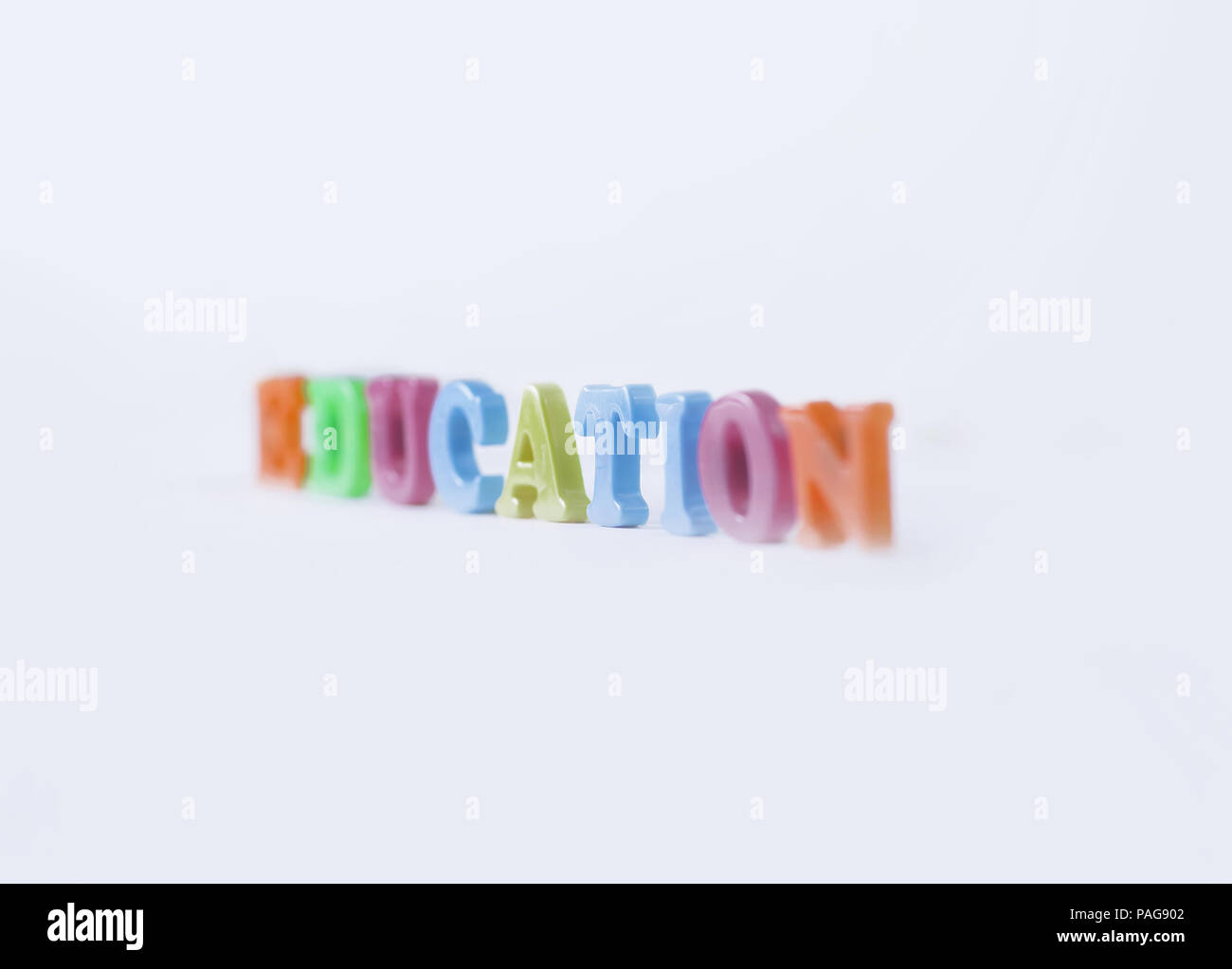 blurred image of the word formation on a light background .photo with ...