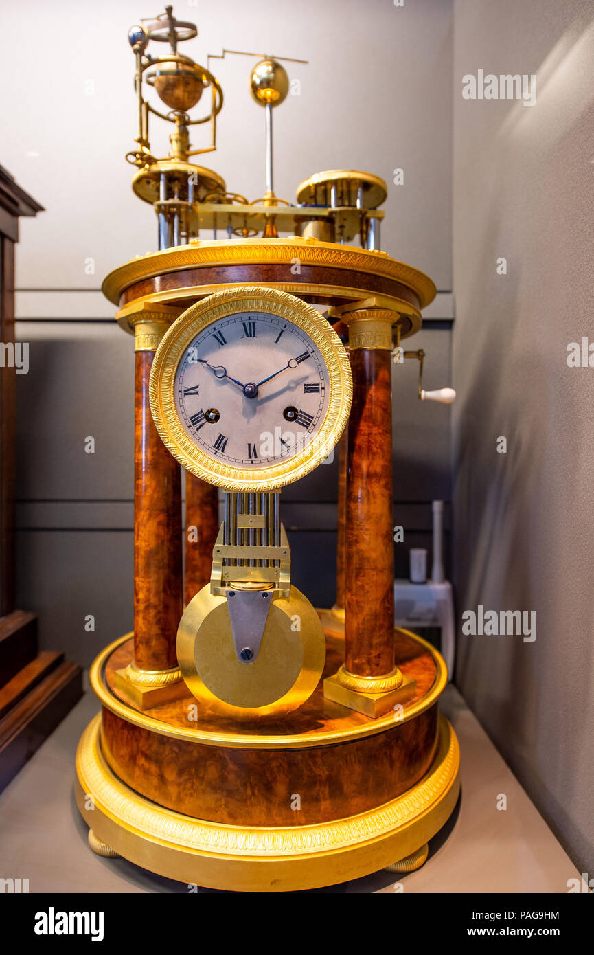 Orrery clock, circa 1830 Stock Photo - Alamy