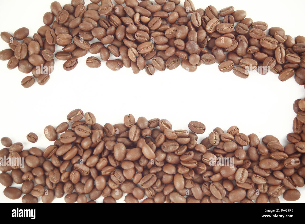 Coffee beans isolated on white background with place for text Stock ...