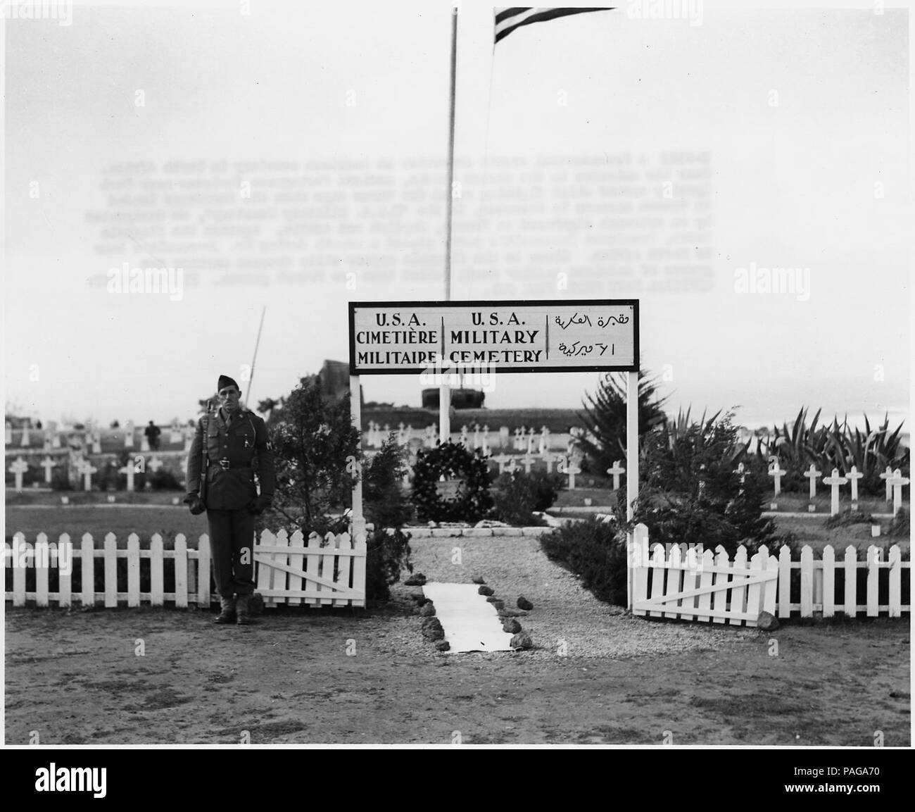 North africa american cemetery hi-res stock photography and images - Alamy