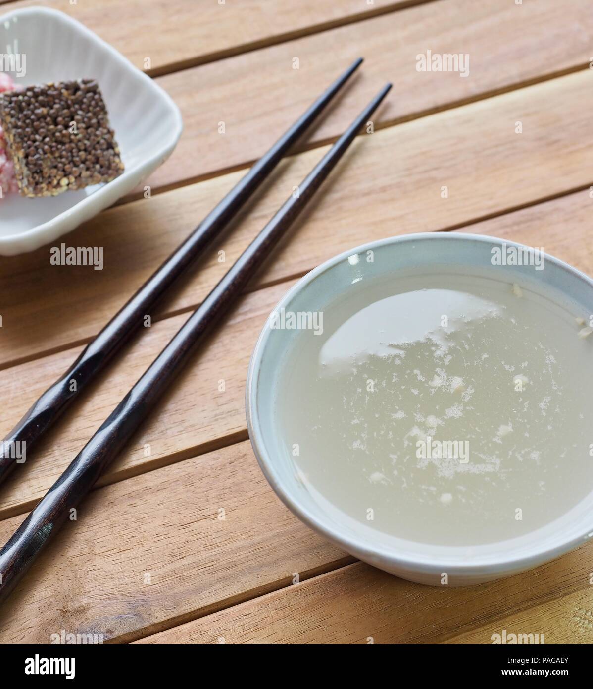 Korean traditional drink, sikhye, sweet rice drink Stock Photo - Alamy