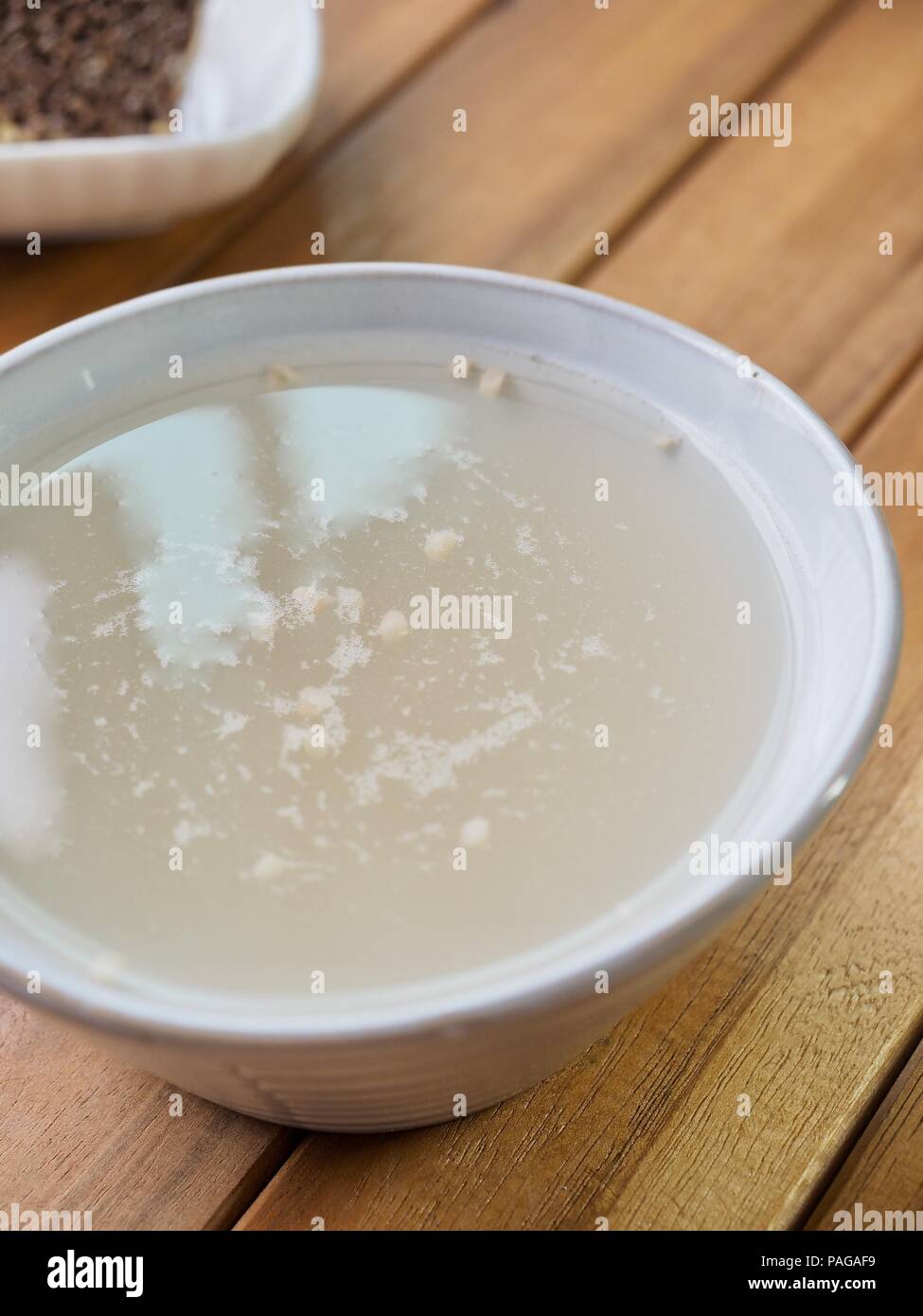 Korean traditional drink, sikhye, sweet rice drink Stock Photo - Alamy