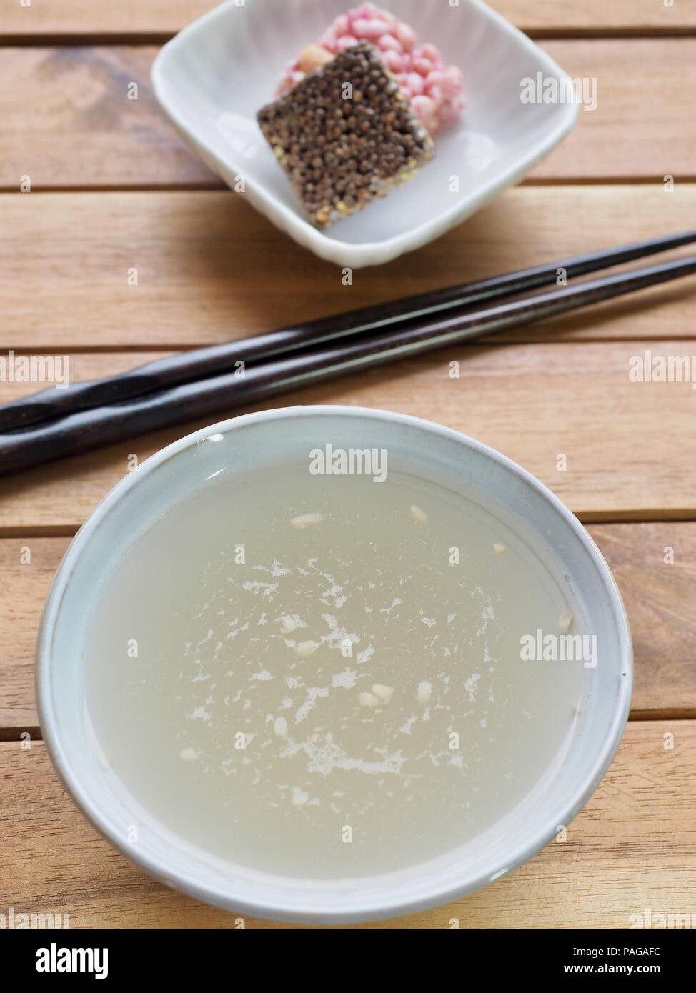 Korean traditional drink, sikhye, sweet rice drink Stock Photo - Alamy