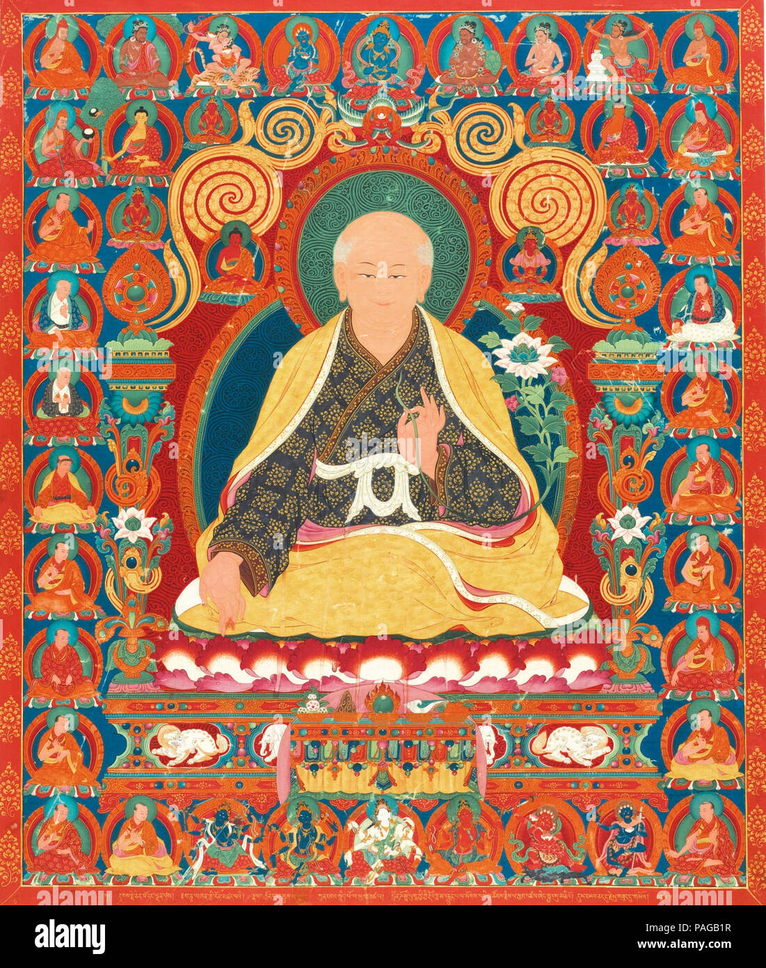A Rare and Important Thangka Depicting Sachen Kunga Nyingpo - ca 1600 ...