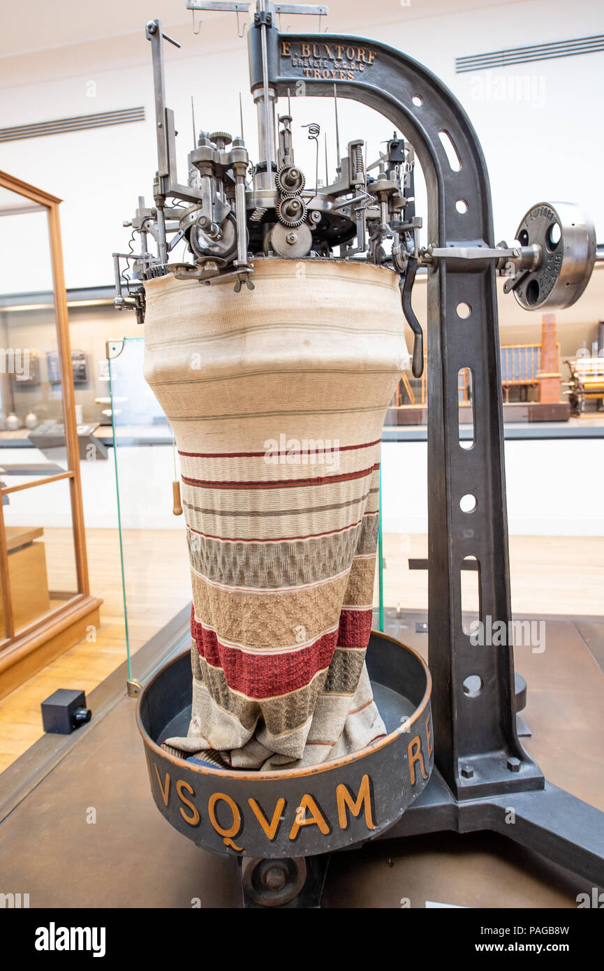 Two system circular loom, circa 1890 on display at the Musée des Arts ...