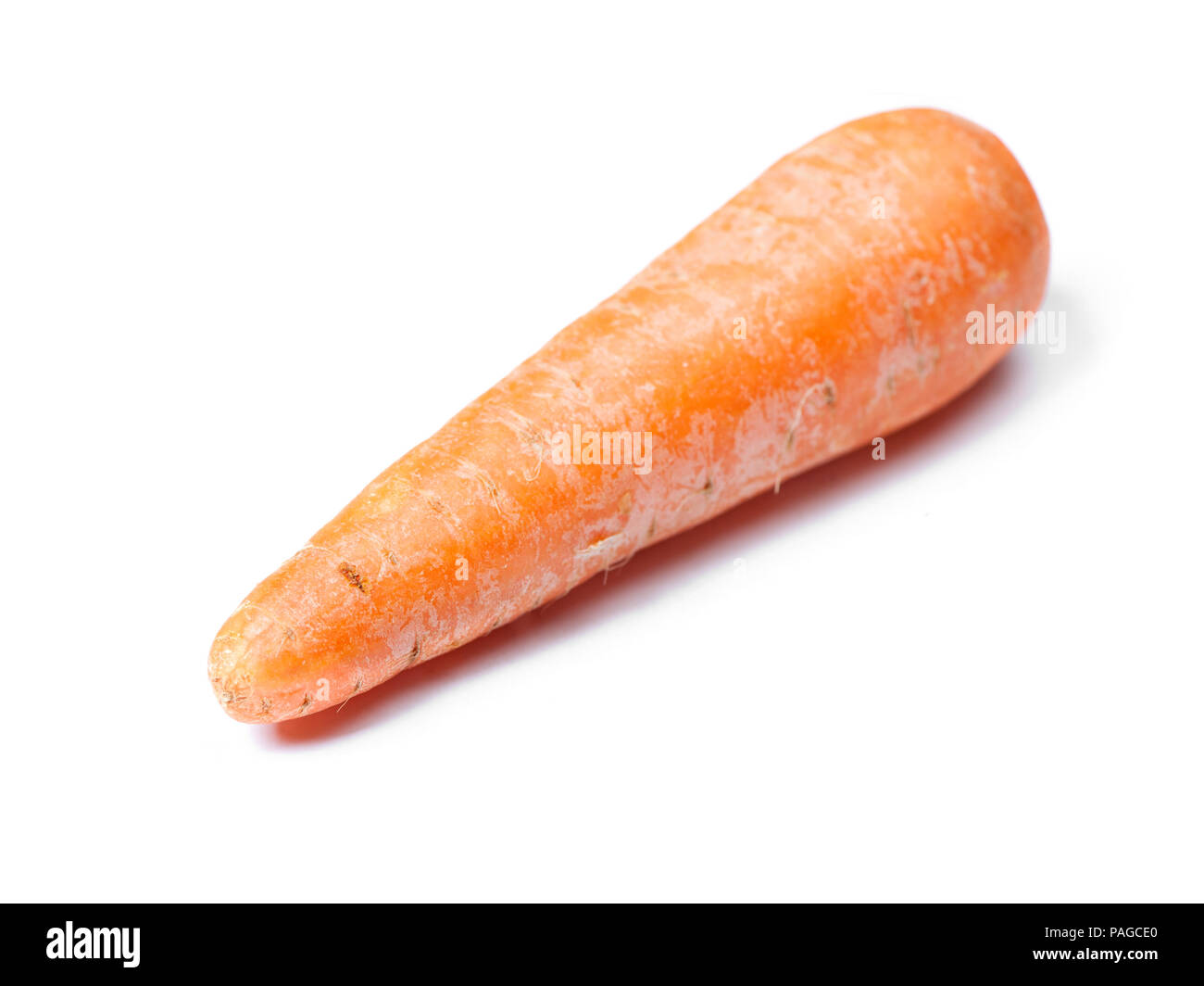 Single ugly carrot isolated on white background Stock Photo - Alamy