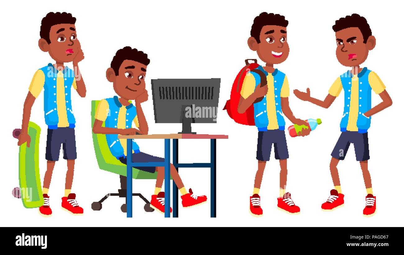 Schoolchild schoolchildren secondary Stock Vector Images - Alamy