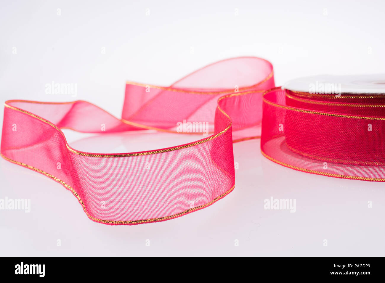 Spool Rolled Unrolled Ribbon Wrapping Wrap Supply Unrolling Tape Band ...