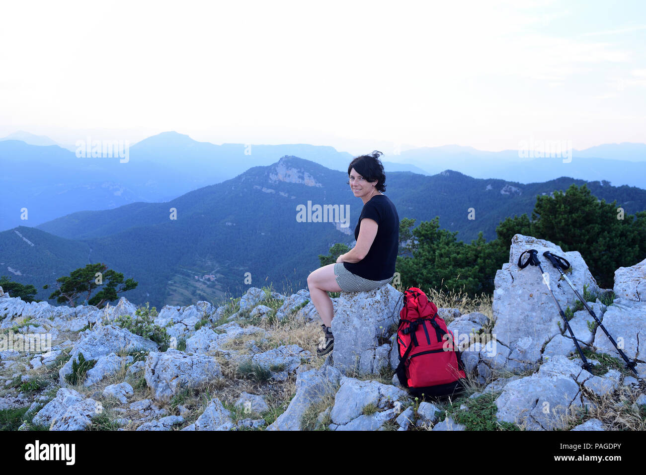 People side face looking at landscape hi-res stock photography and ...
