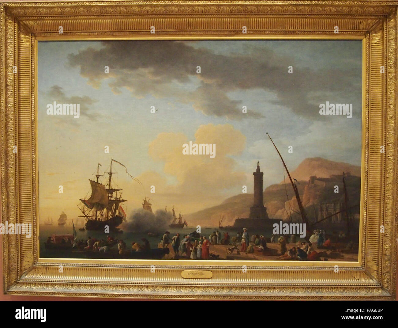 Classical seaport at sunset hi-res stock photography and images - Alamy