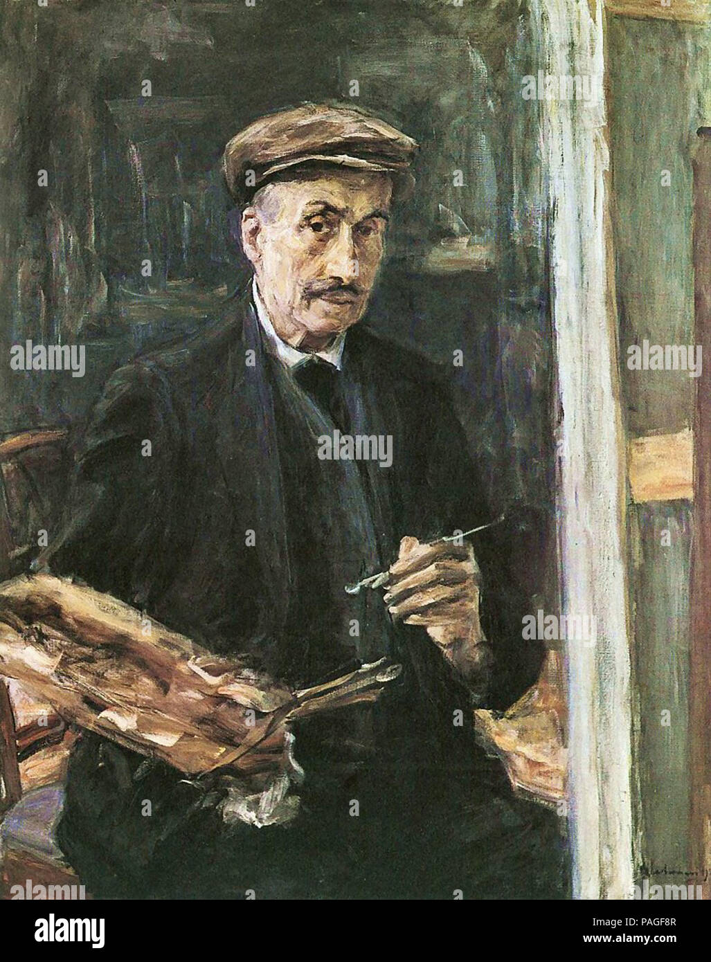 Liebermann Max - Self Portrait 03 Stock Photo - Alamy