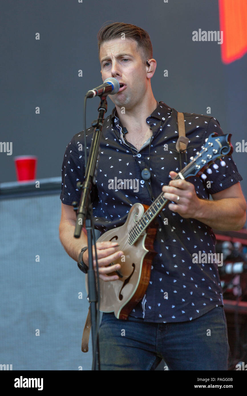 Chicago, Illinois, USA. 21st July, 2018. JERRY DEPIZZO of O.A.R. during ...