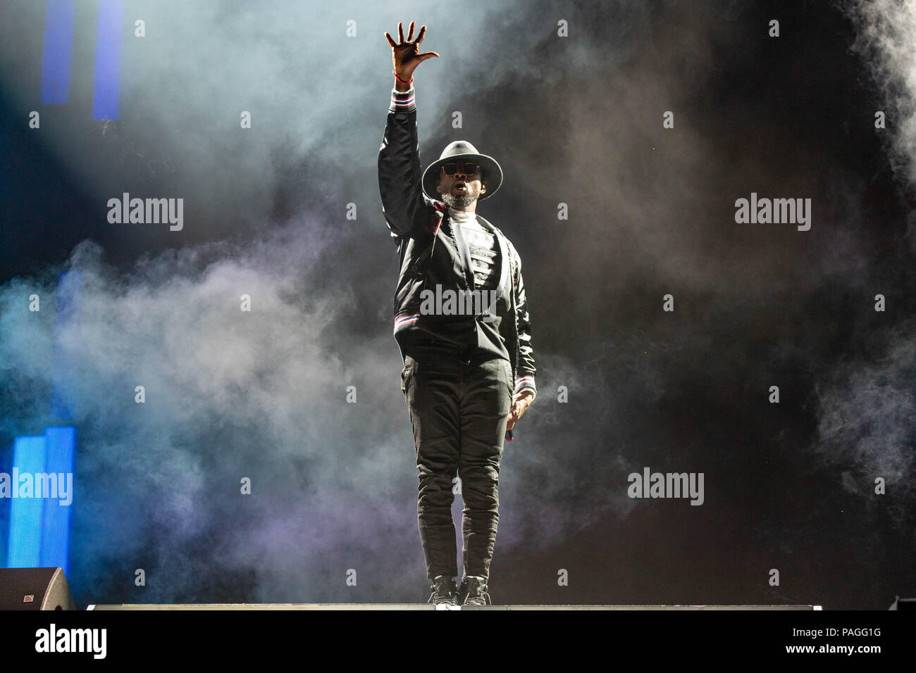 Chicago, Illinois, USA. 21st July, 2018. Singer USHER (USHER RAYMOND IV ...