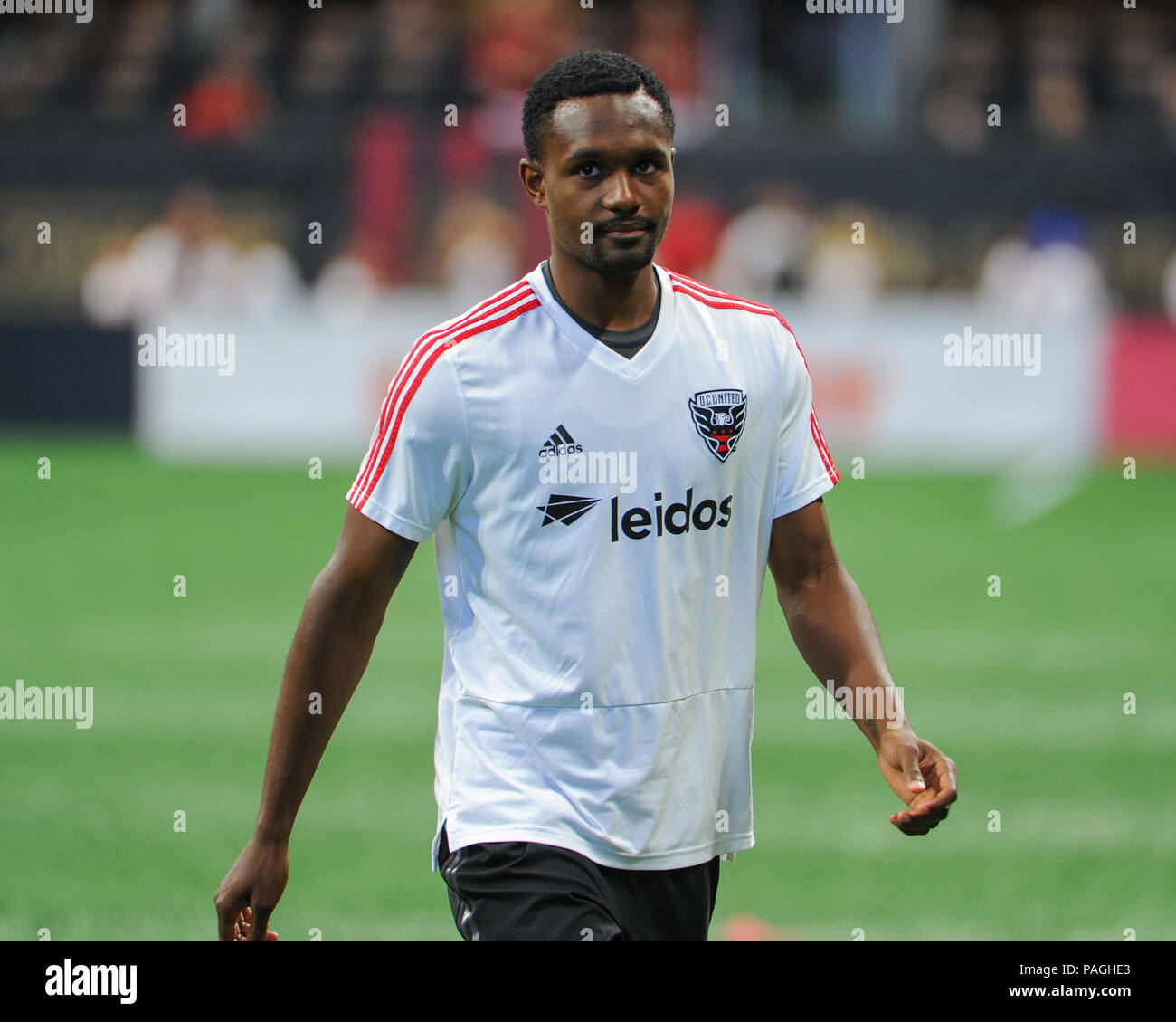 Atlanta, GA, USA. 21st July, 2018. DC United midfielder, Jalen Robinson ...