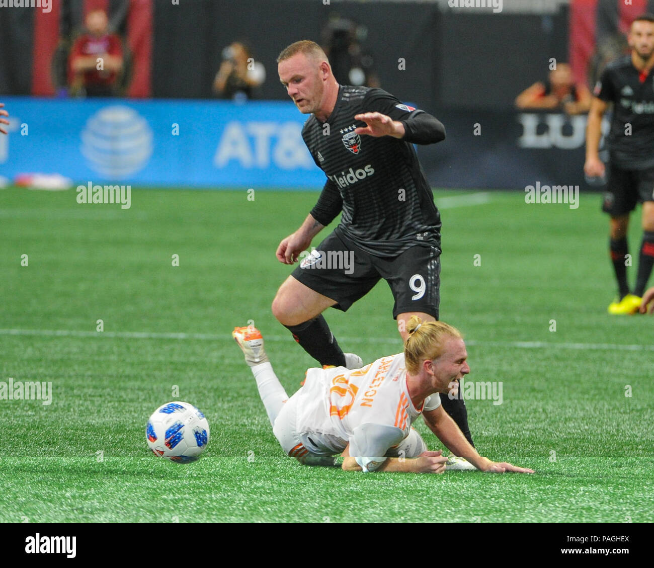 Atlanta, GA, USA. 21st July, 2018. DC United forward, Wayne Rooney (9 ...