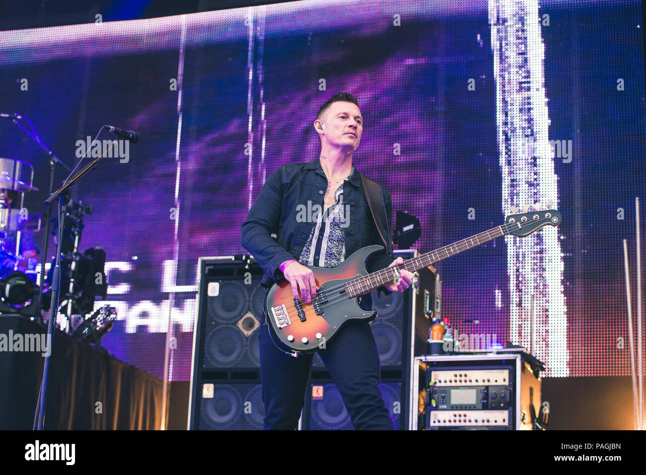 July 20, 2018 - Bass player of the Stereophonics, Richard Jones ...