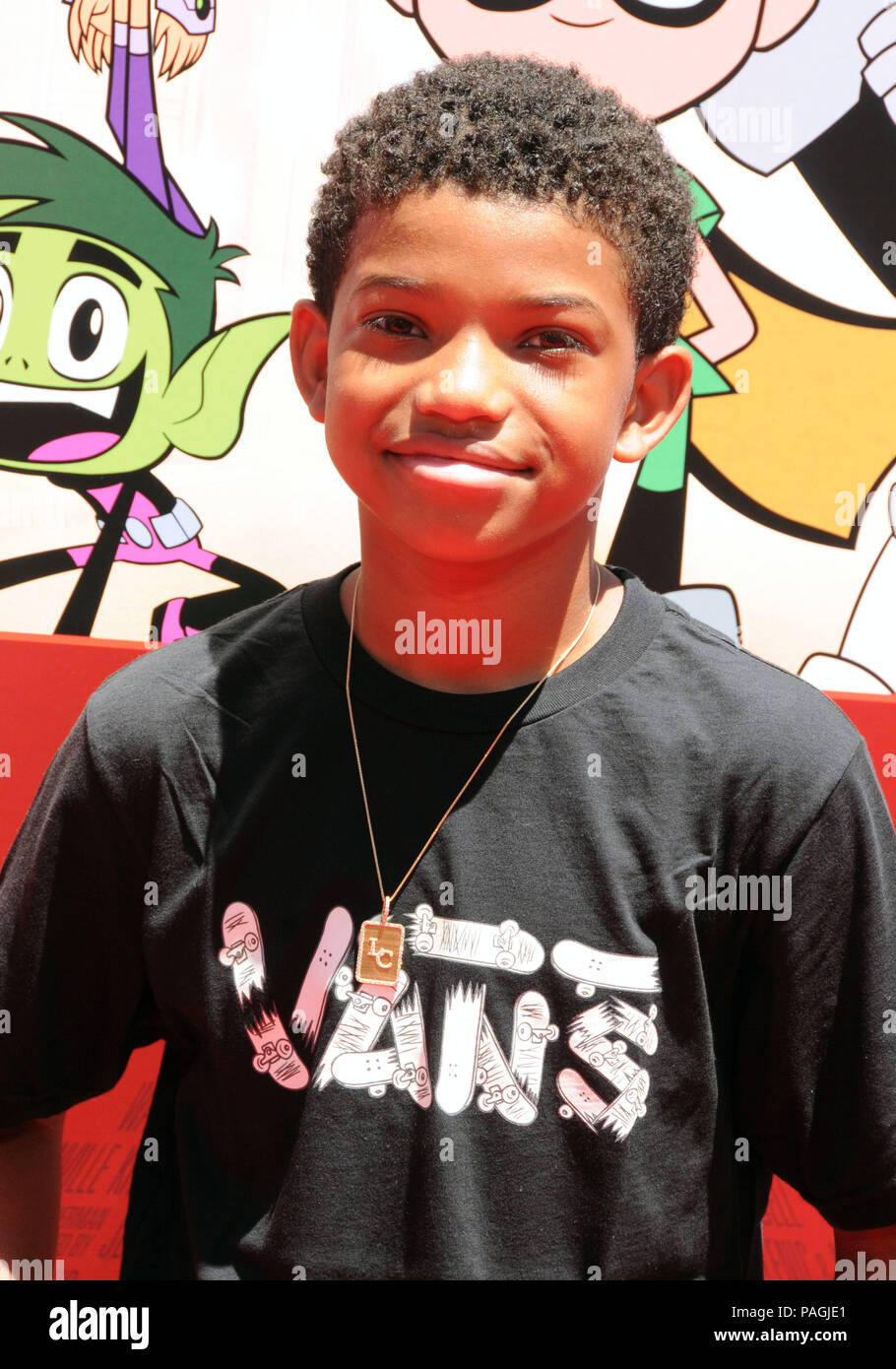 HOLLYWOOD, CA - JULY 22: Actor Lonnie Chavis attends Warner Bros ...