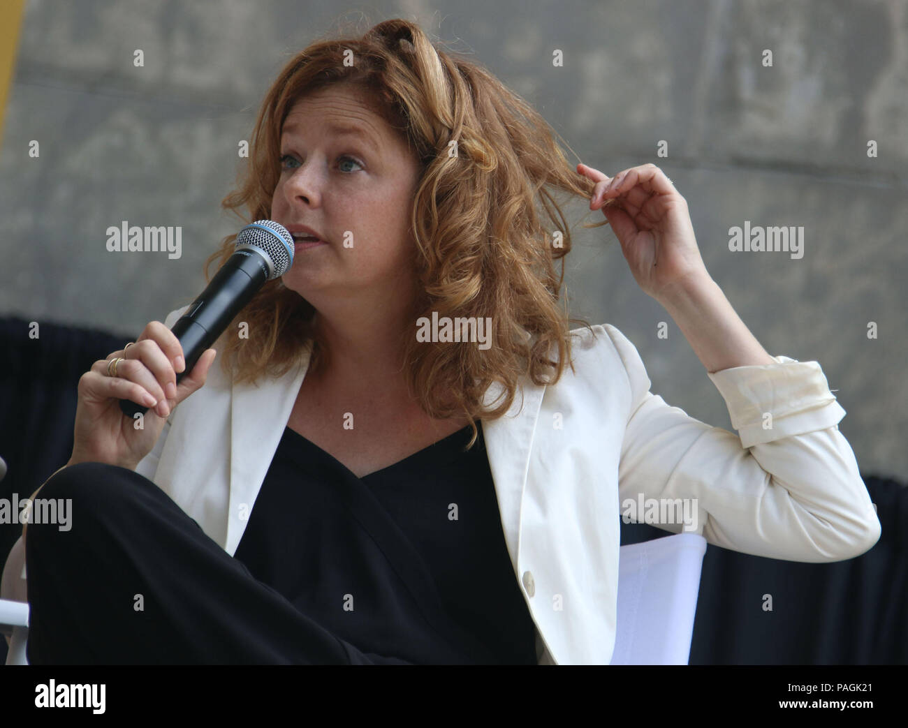 July 21, 2018 - New York City, New York, U.S. - Journalist LIZZIE OÃ ...