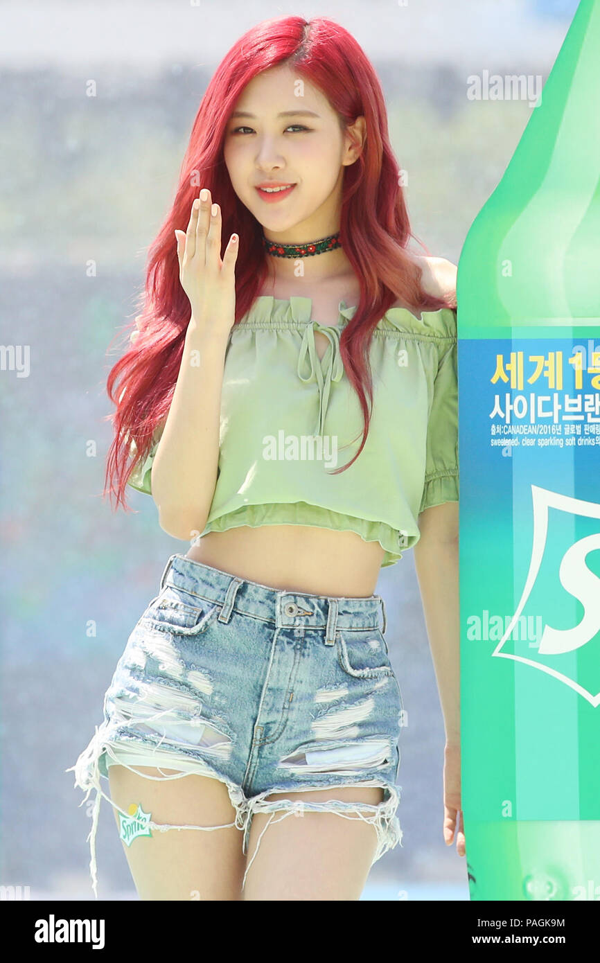 23rd July, 2018. S. Korean girl group Blackpink Rose, a member of South ...