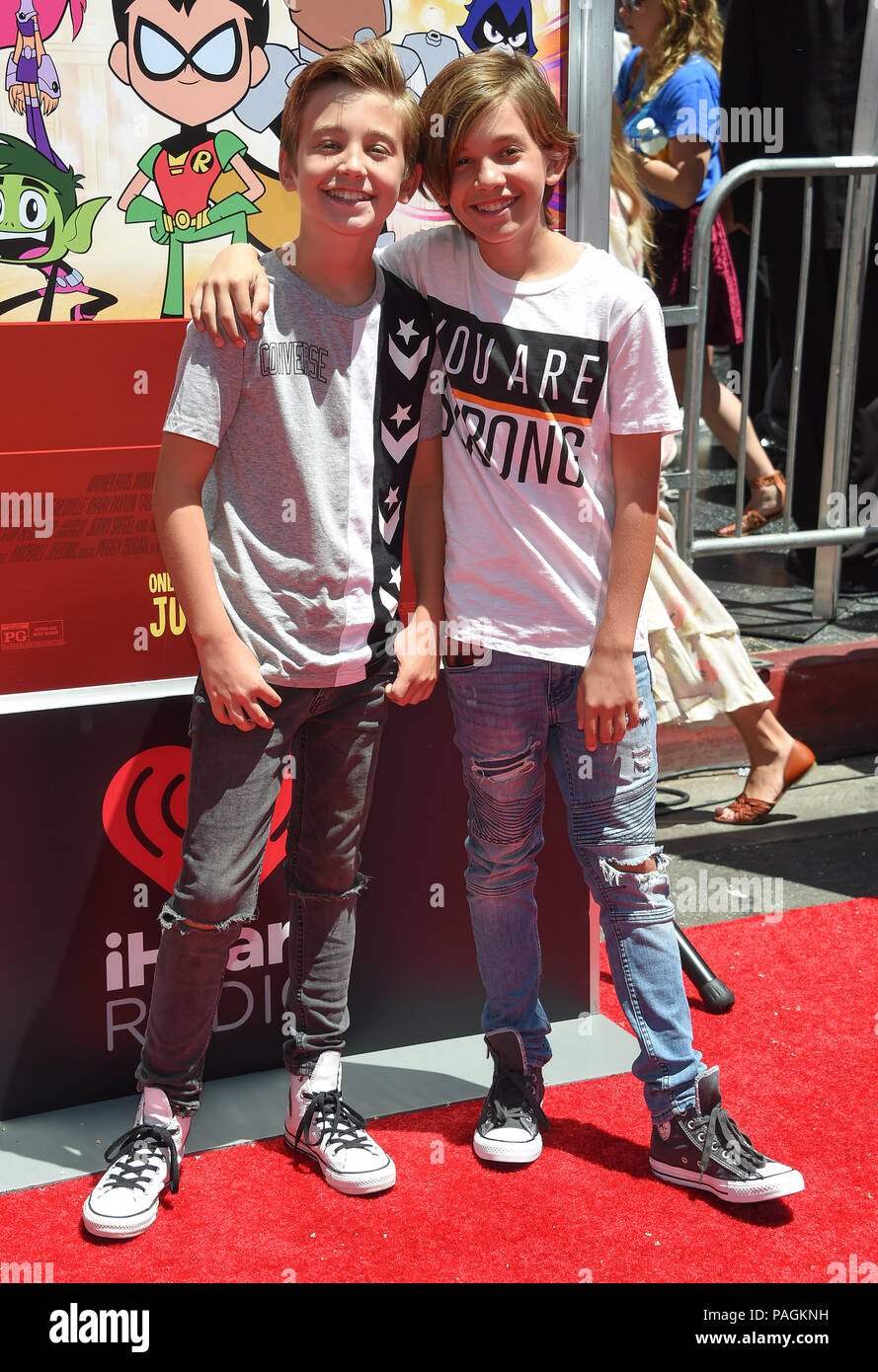 Hollywood, California, USA. 22nd July, 2018. Parker Bates and Prestyn ...