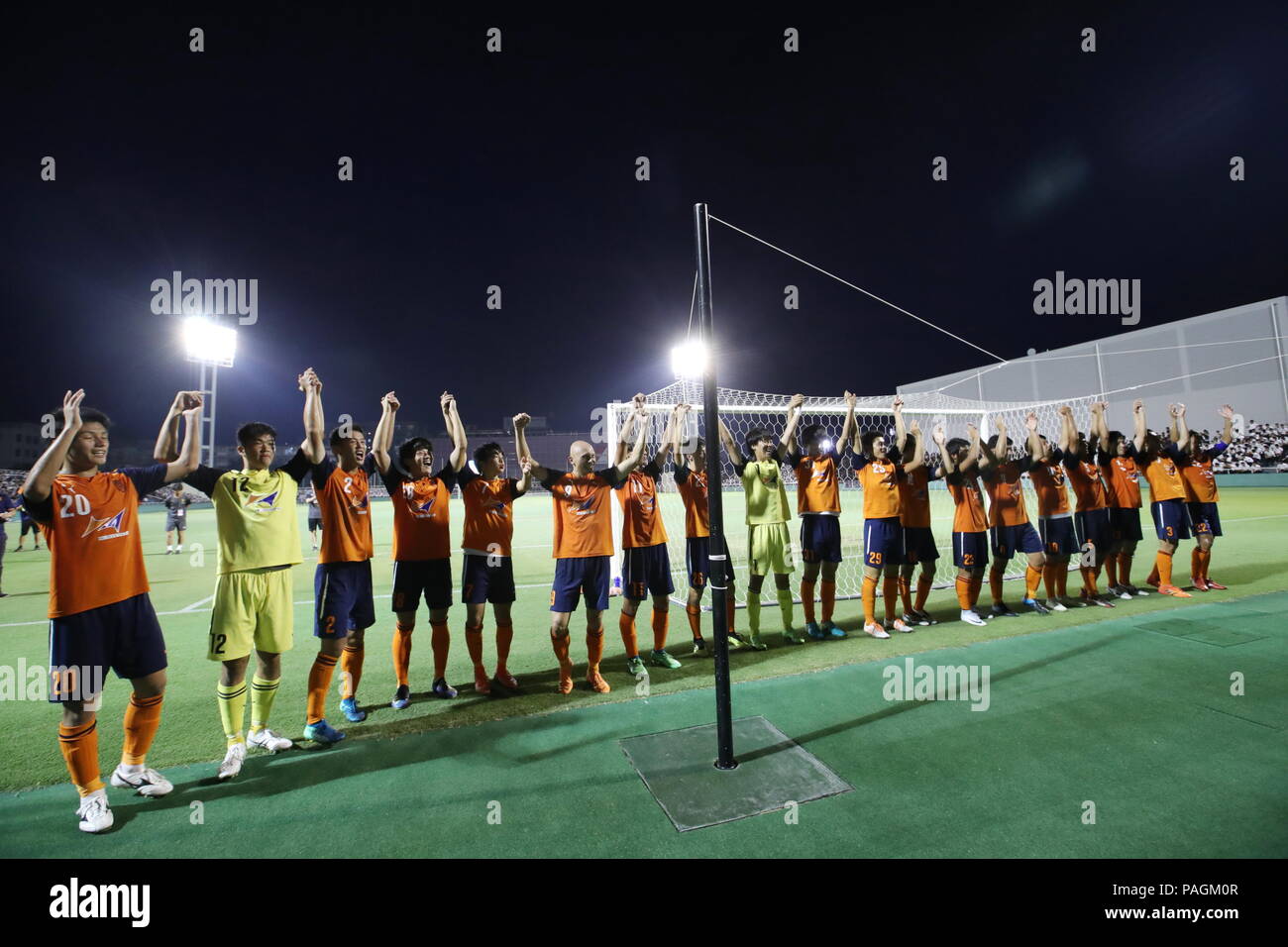 Tokyo, Japan. 22nd July, 2018. Hosei team group Football/Soccer ...