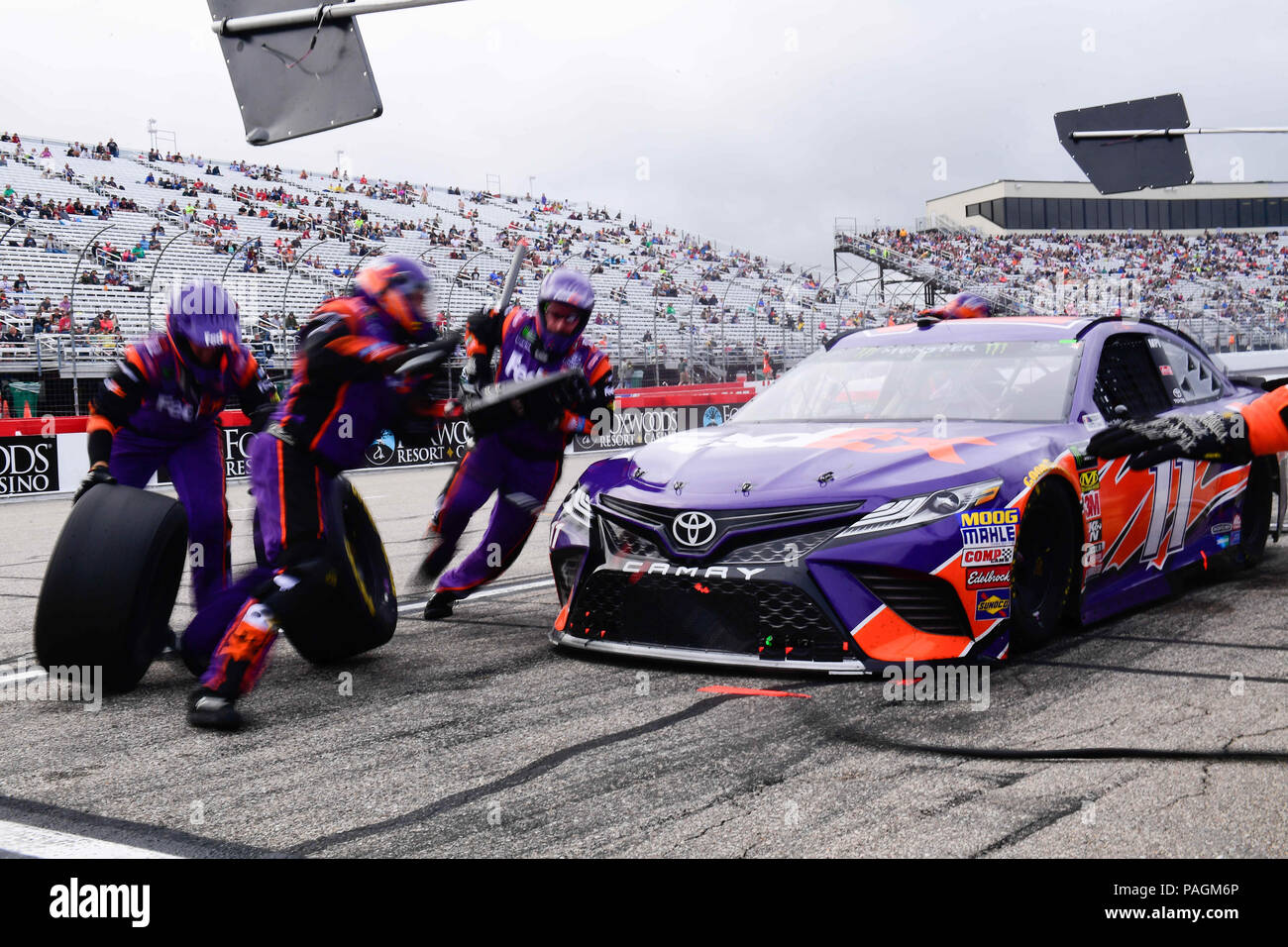 Loudon, New Hampshire, USA. 22nd July, 2018. Denny Hamlin's, driver of ...