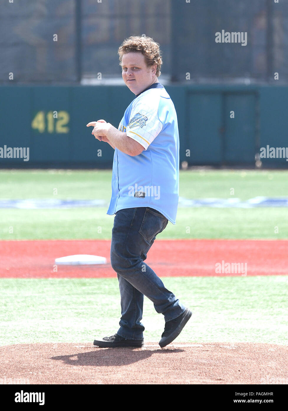 New York, NY, USA. 22nd July, 2018. Actor Patrick Renna, who played the ...