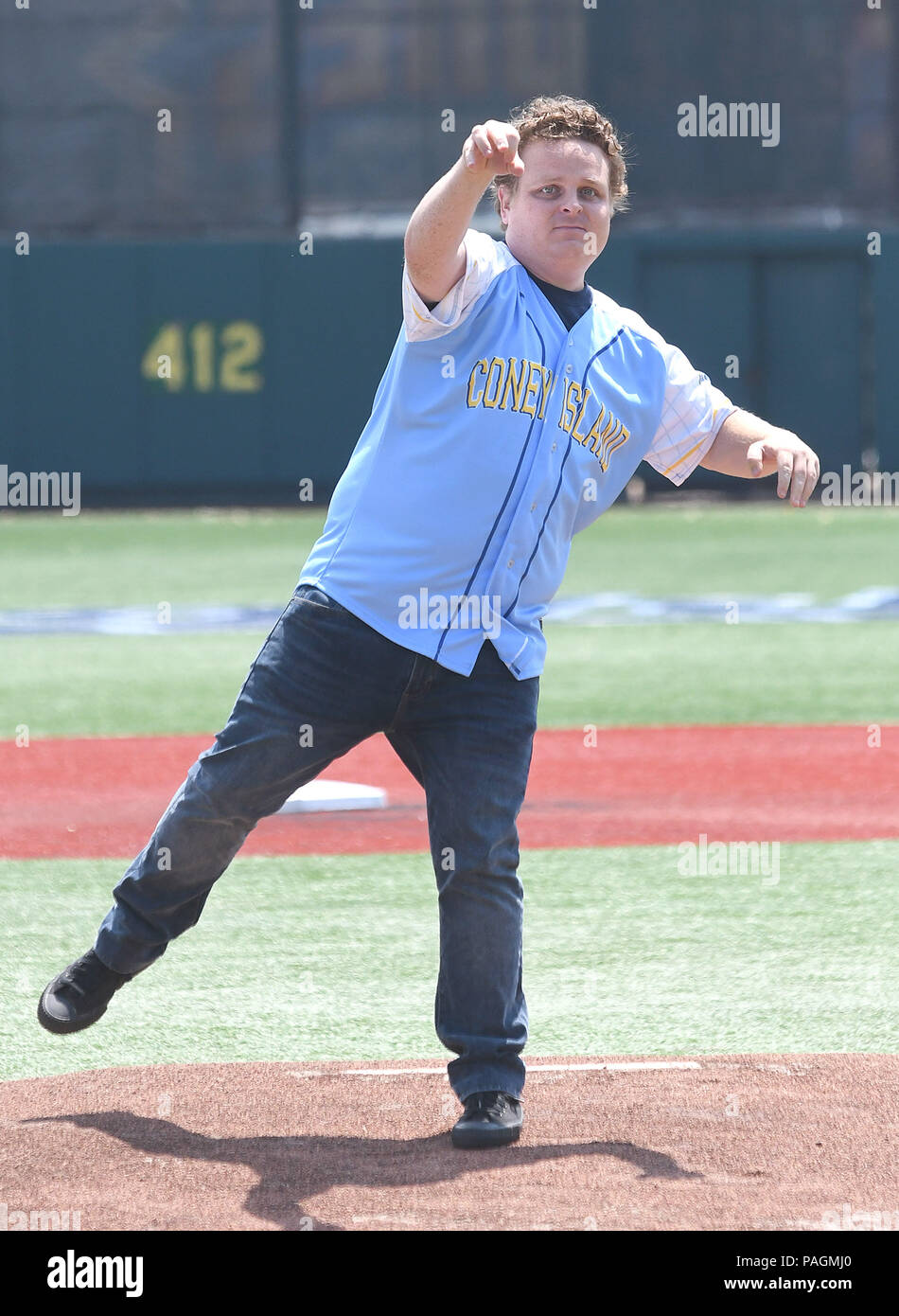 New York, NY, USA. 22nd July, 2018. Actor Patrick Renna, who played the ...