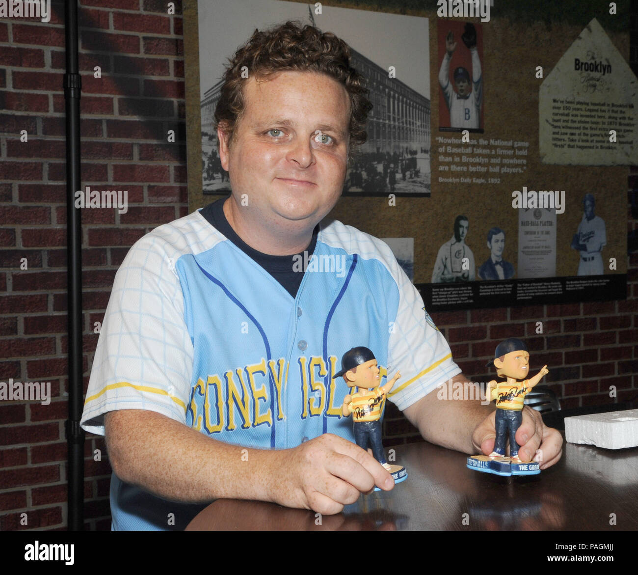 New York, NY, USA. 22nd July, 2018. Actor Patrick Renna, who played the character Hamilton ...