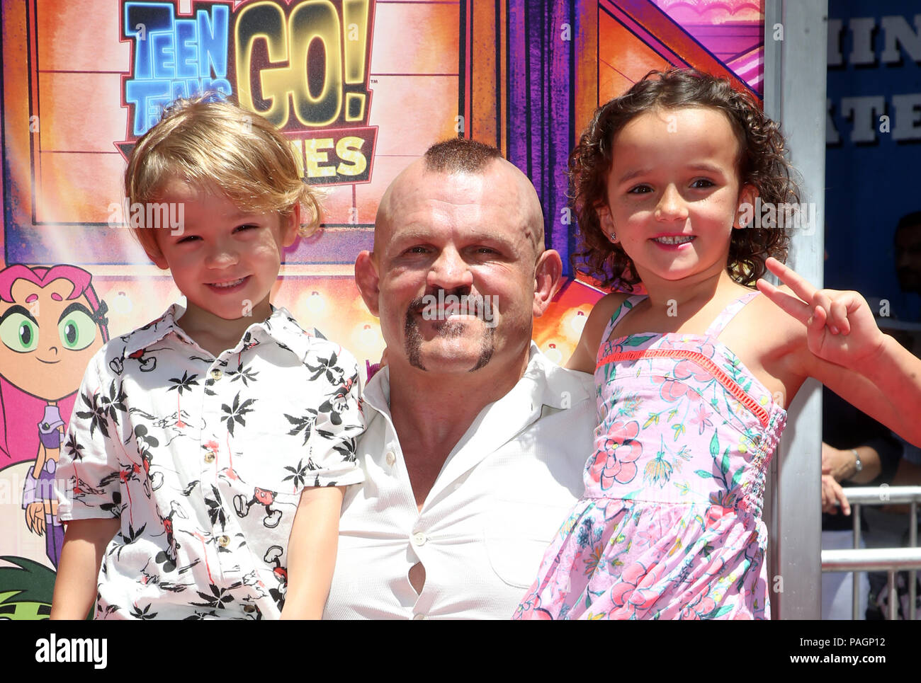 HOLLYWOOD, CA - JULY 22: Brendan Liddell, Chuck Liddell, Trista Liddell ...