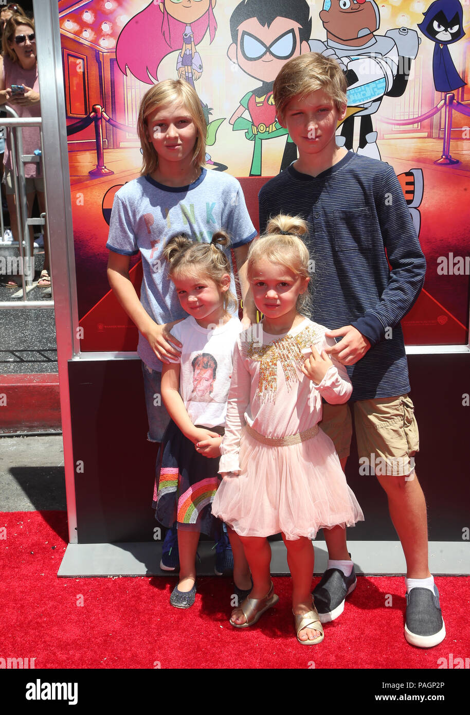 Hollywood, Ca. 22nd July, 2018. The Stauffer family, at the Los Angeles ...