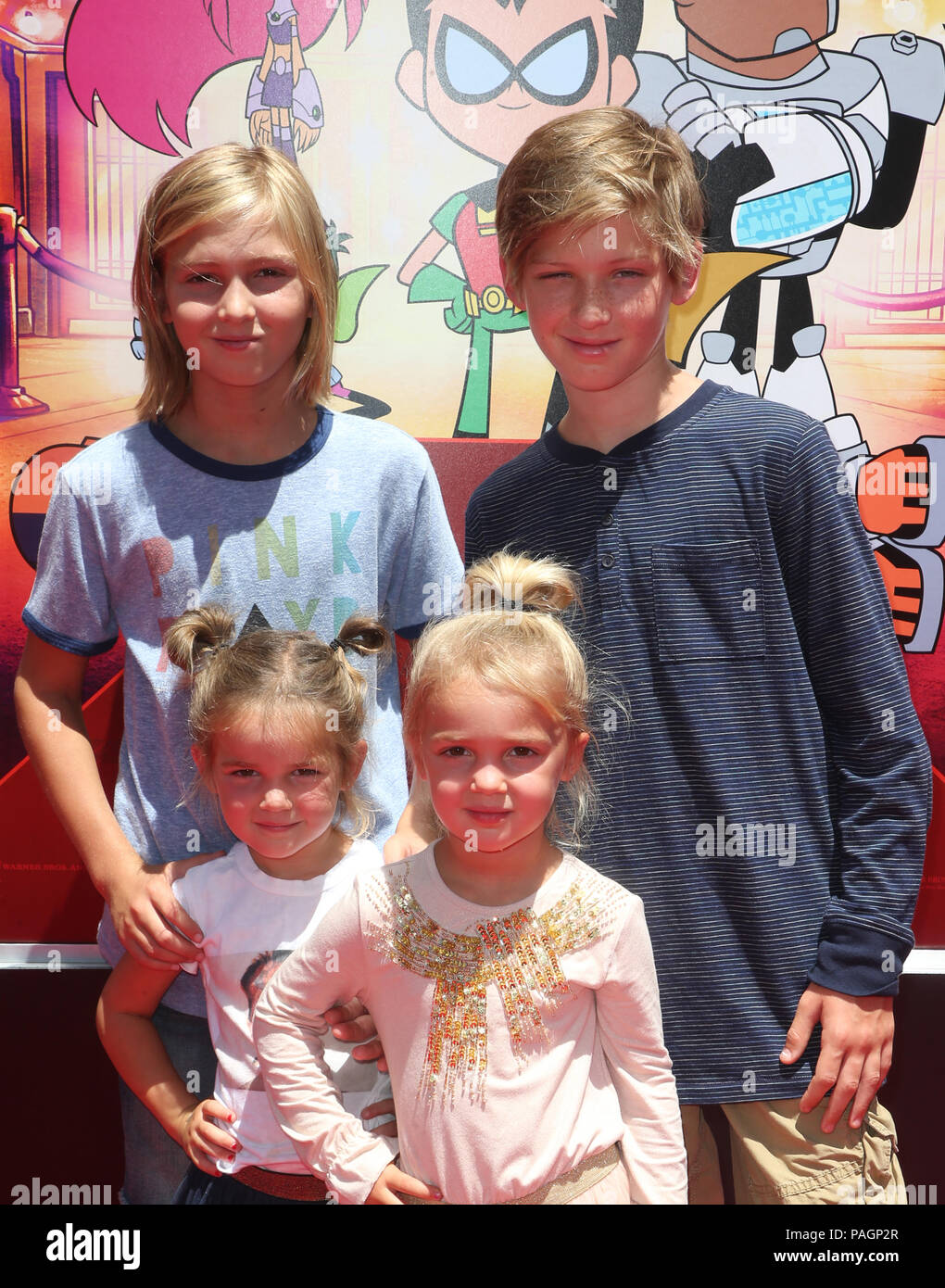 Hollywood, Ca. 22nd July, 2018. The Stauffer family, at the Los Angeles ...