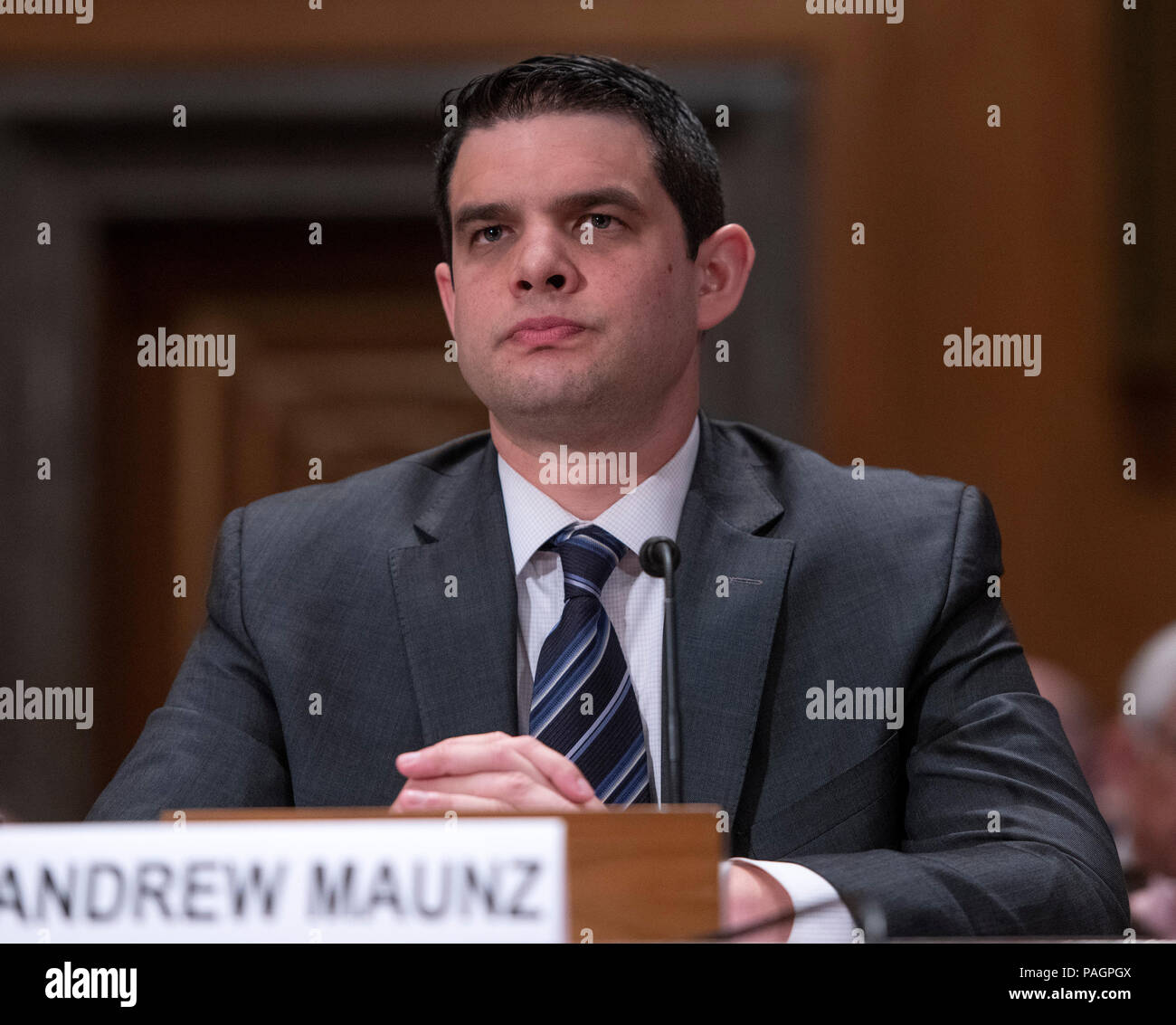 Washington, United States Of America. 19th July, 2018. Andrew F. Maunz ...