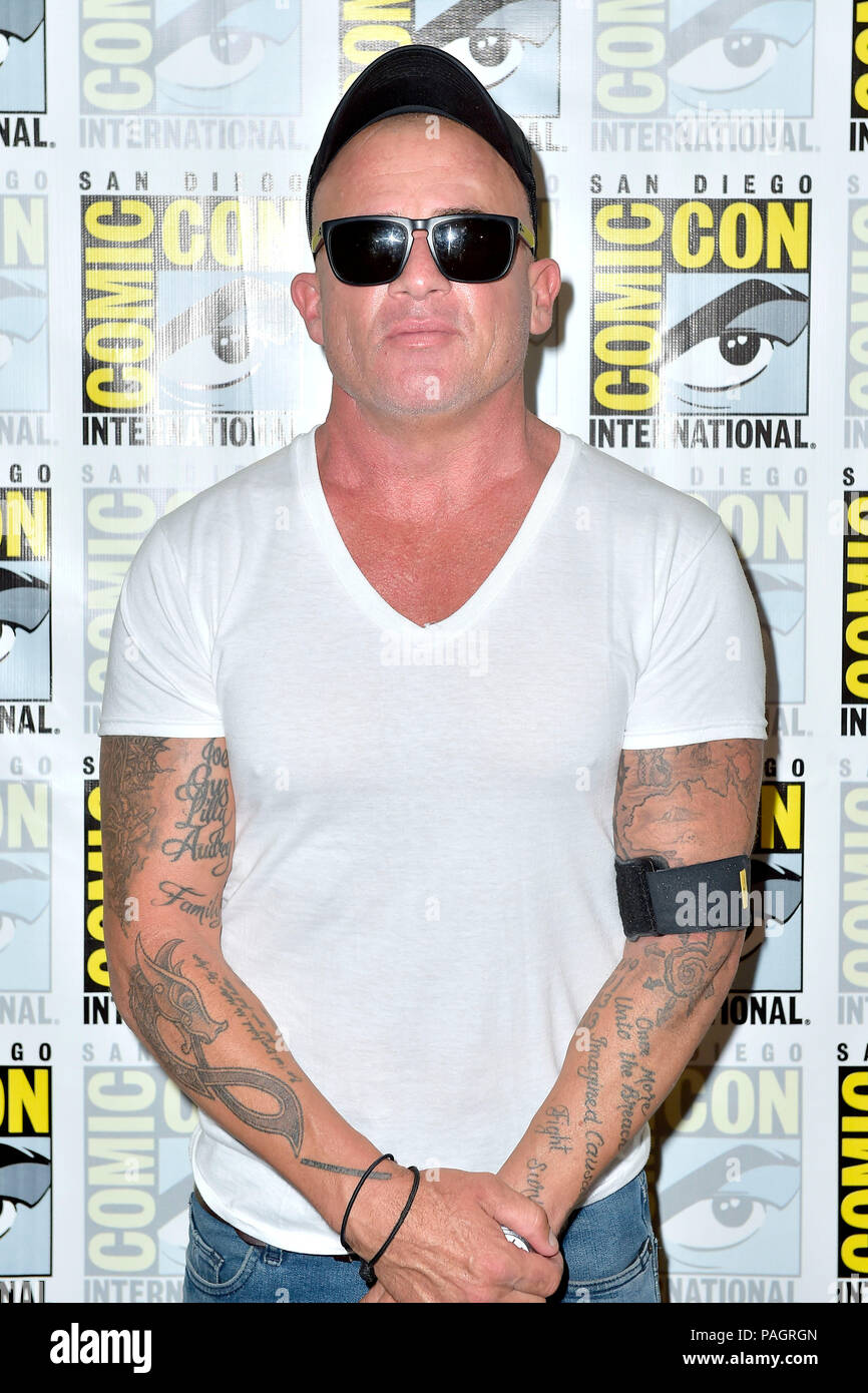 San Diego, USA. 21st July, 2018. Dominic Purcell at the Photocall for ...