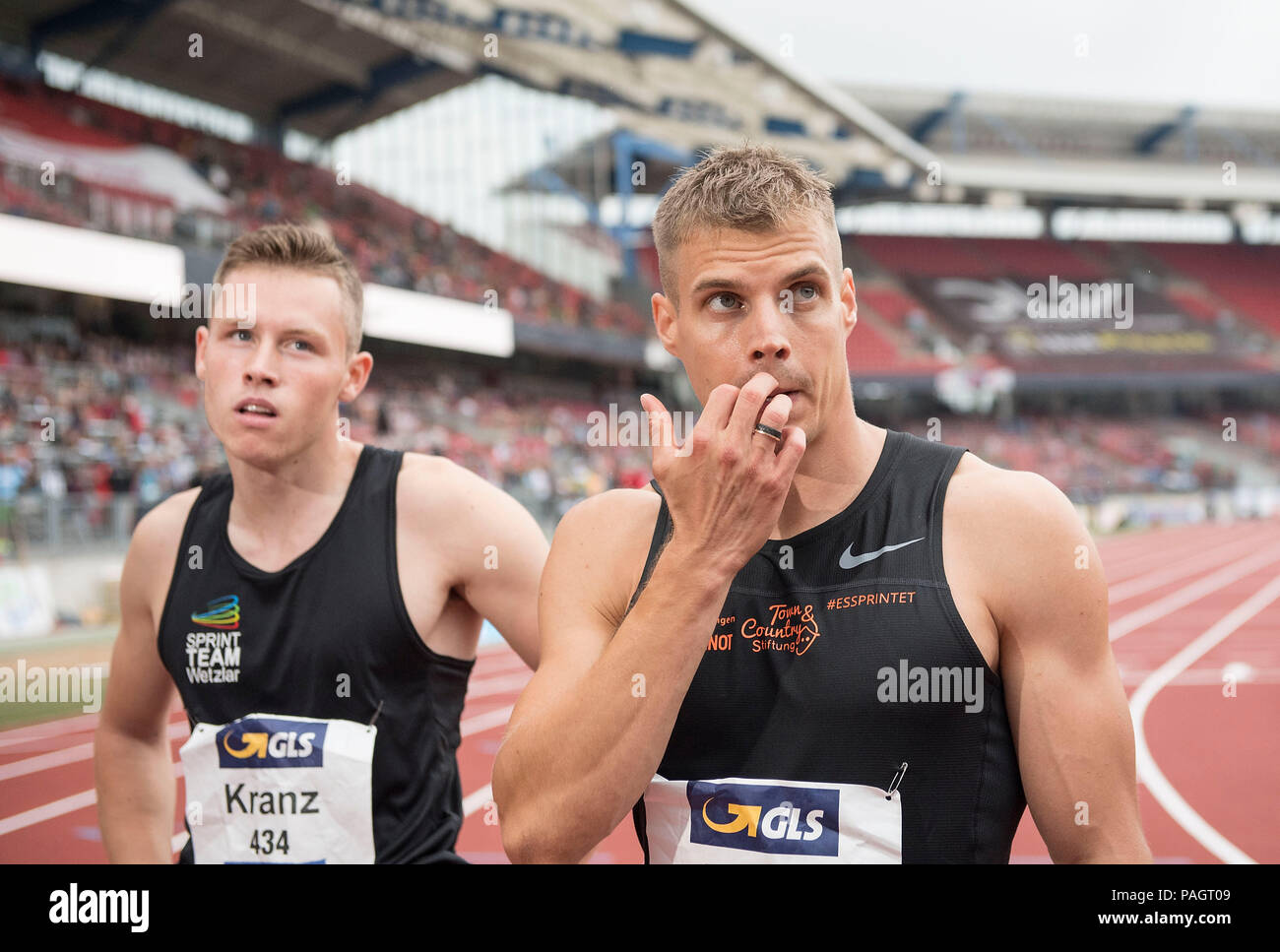 Julian REUS (LAC Erfurt/2nd place) disappointed in the finish, l ...