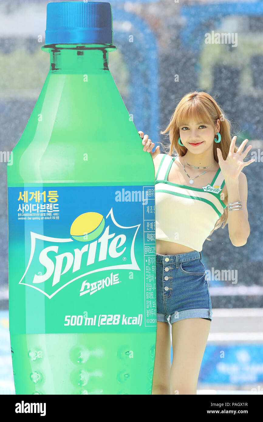 23rd July, 2018. Lisa at Sprite event Lisa of girl group BLACKPINK ...